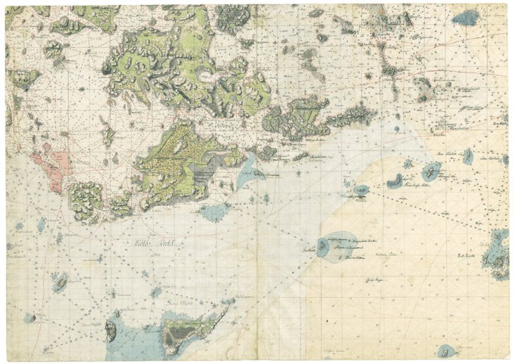Kuninkaallinen merikartasto 1790-luku: Santahamina. Royal maritime ...