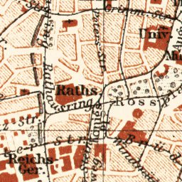 Leipzig city Map, 1906 by Waldin | Avenza Maps