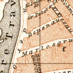 Lübeck city Map, 1911 by Waldin | Avenza Maps