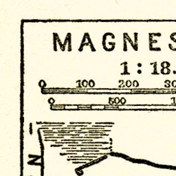 Magnesia on the Maeander, Map of the ancient site, 1905 by Waldin ...