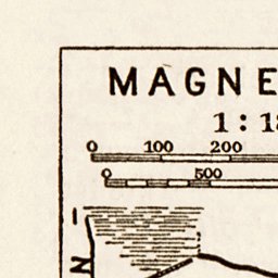 Magnesia on the Maeander, Map of the ancient site, 1914 by Waldin ...