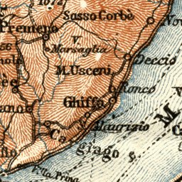 Map of the Maggiore Lake (Lago Maggiore), 1913 by Waldin | Avenza Maps