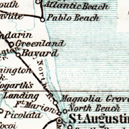 Map of the Northern Florida, 1909 by Waldin | Avenza Maps