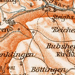 Map of the Southwest Swabian Jura (Südwestdeutsche Schwäbische Alb ...