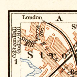 Medway Map: Rochester, Chatham and Strood, 1906 by Waldin | Avenza Maps