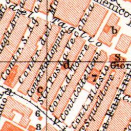 Modena city Map, 1908 by Waldin | Avenza Maps