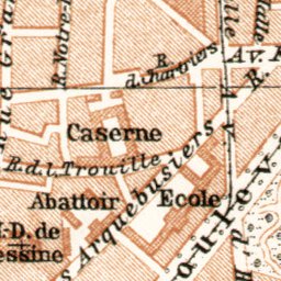 Mons town plan, 1909 Map by Waldin | Avenza Maps