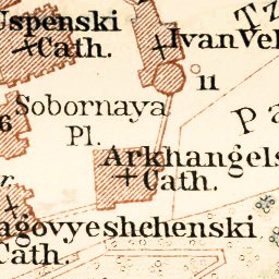 Moscow Kremlin Map, 1914 by Waldin | Avenza Maps