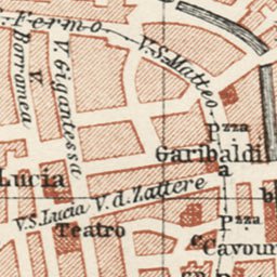 Padua (Padova) city Map, 1898 by Waldin | Avenza Maps