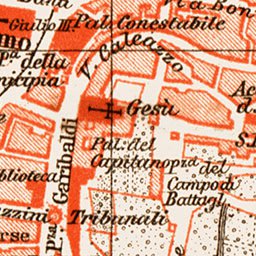 Perugia city Map, 1903 by Waldin | Avenza Maps