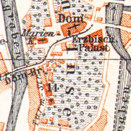 Posen (Poznań). City Map, 1906 by Waldin | Avenza Maps