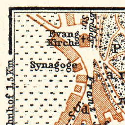 Postyen (Piešt´any, Pieštany) city Map, 1911 by Waldin | Avenza Maps
