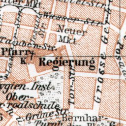 Poznań (Posen) city Map, 1911 by Waldin | Avenza Maps