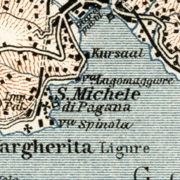 Recco-Chiavari Map, 1913 by Waldin | Avenza Maps