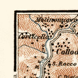 Recco-Chiavari Map, 1913 by Waldin | Avenza Maps