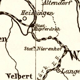 Rhine Provence and Westfalia Map, 1887 by Waldin | Avenza Maps