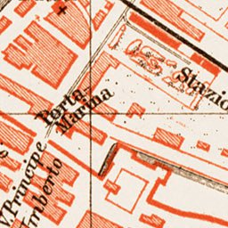 Rimini town plan, 1903 Map by Waldin | Avenza Maps