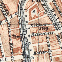 Rotterdam city Map, 1904 by Waldin | Avenza Maps