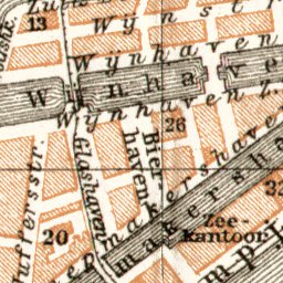 Rotterdam city Map, 1909 by Waldin | Avenza Maps