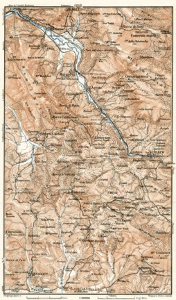 Sabine Hills with Roviano Map, 1909 by Waldin | Avenza Maps
