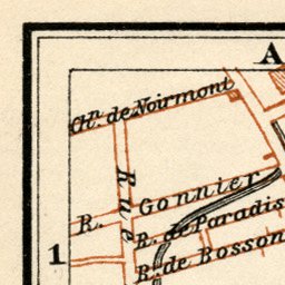Saint-Quentin town plan, 1913 Map by Waldin | Avenza Maps