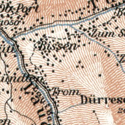 Sarine and Simme Valleys Map, 1909 by Waldin | Avenza Maps