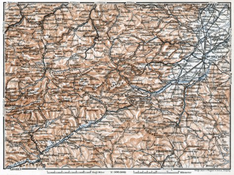 Schneeberg, Semmering and Mürztal, 1910 Map by Waldin | Avenza Maps