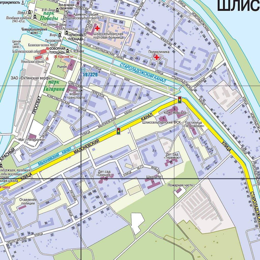 Шлиссельбург. Пос. Имени Морозова. Shlisselburg and Imeni Morozova Town ...