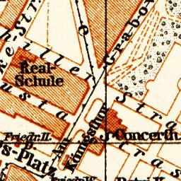 Stettin (Szczecin) city Map, 1887 by Waldin | Avenza Maps