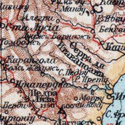 The German Colonies in Brazil Map (in Russian), 1910 by Waldin | Avenza ...