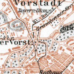 Torun (Thorn) city Map, 1911 by Waldin | Avenza Maps