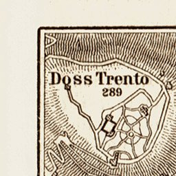 Trient (Trento) city Map, 1903 by Waldin | Avenza Maps