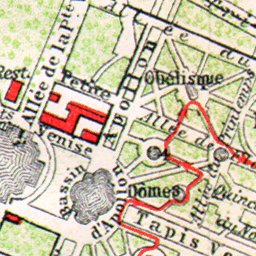 Versailles town and park Map, 1931 by Waldin | Avenza Maps