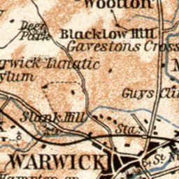 Warwick and environs Map, 1906 by Waldin | Avenza Maps