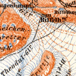 Zermatt district Map, 1897 by Waldin | Avenza Maps