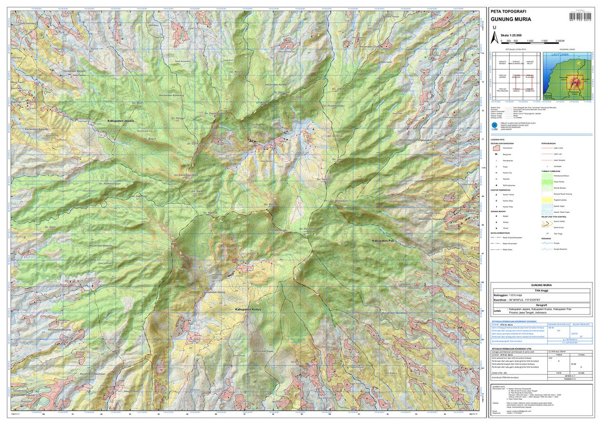 Gunung Muria Map by Wanto Nurjaman | Avenza Maps