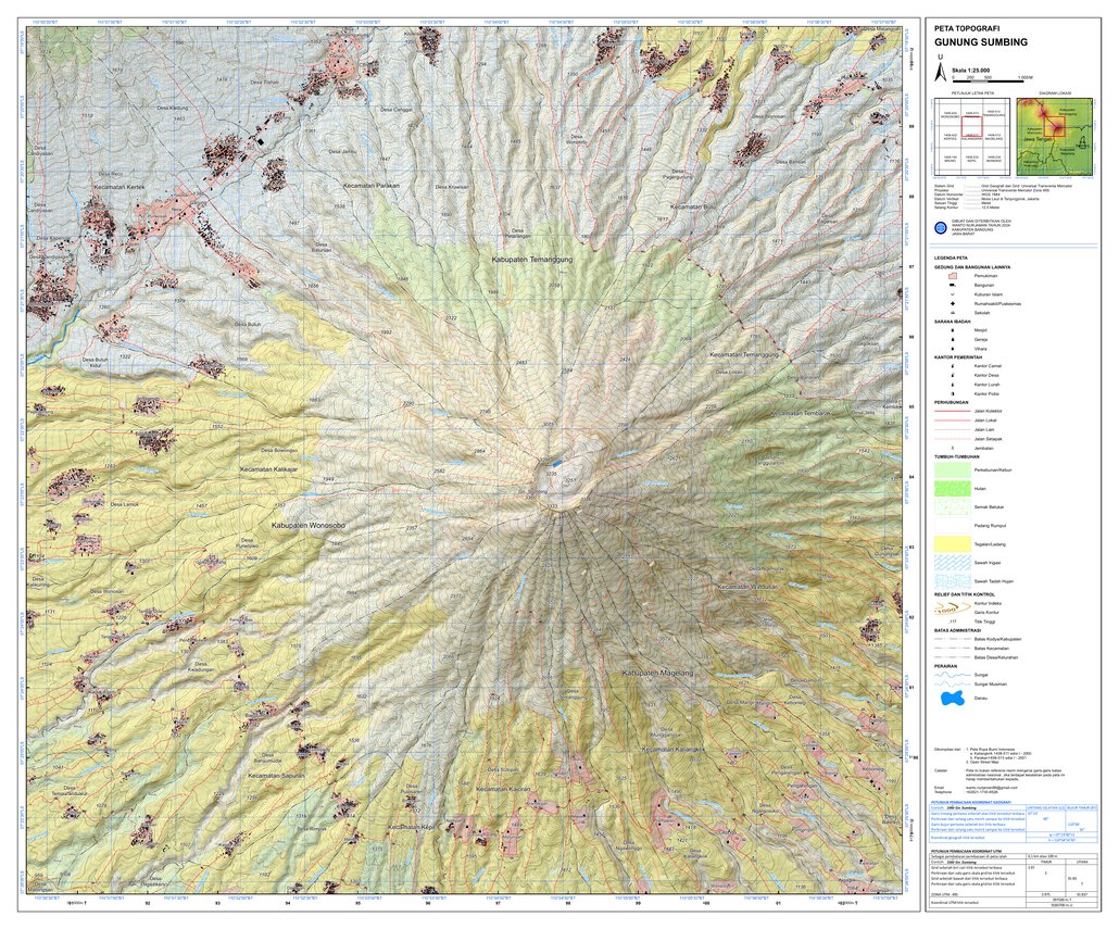 Gunung Sumbing Map by Wanto Nurjaman | Avenza Maps
