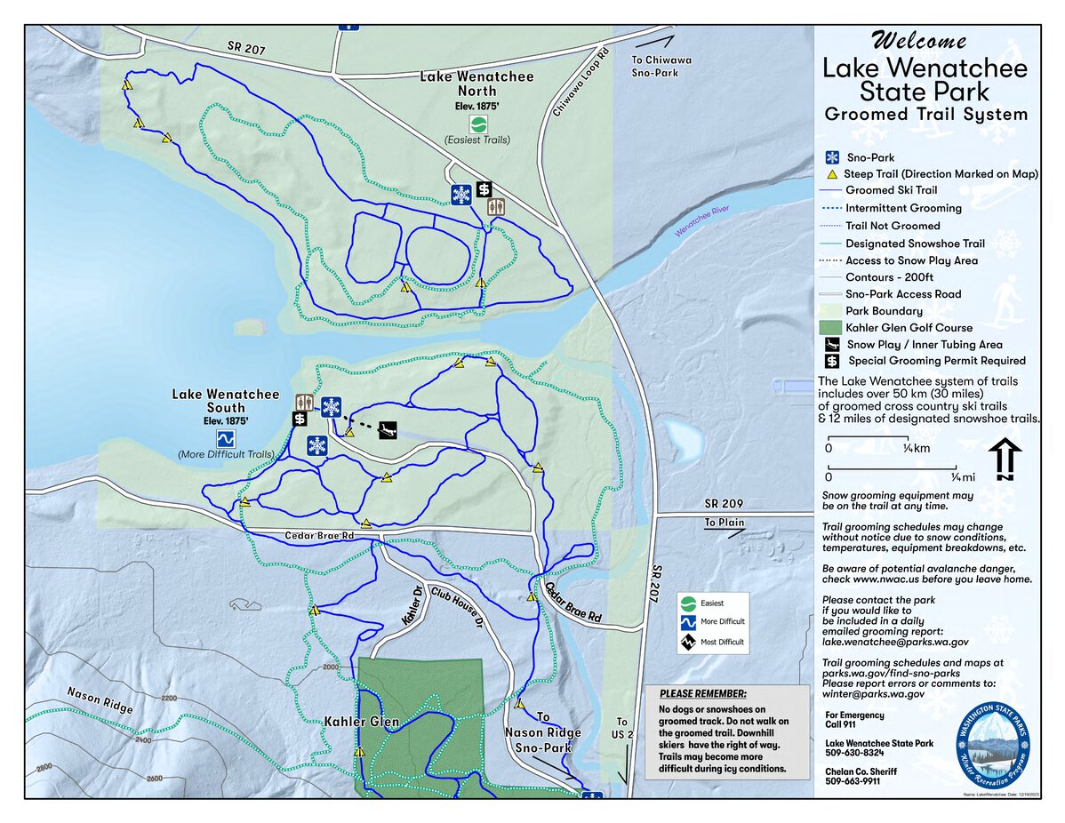Lake Wenatchee Sno-Park Map by Washington State Parks and Recreation ...