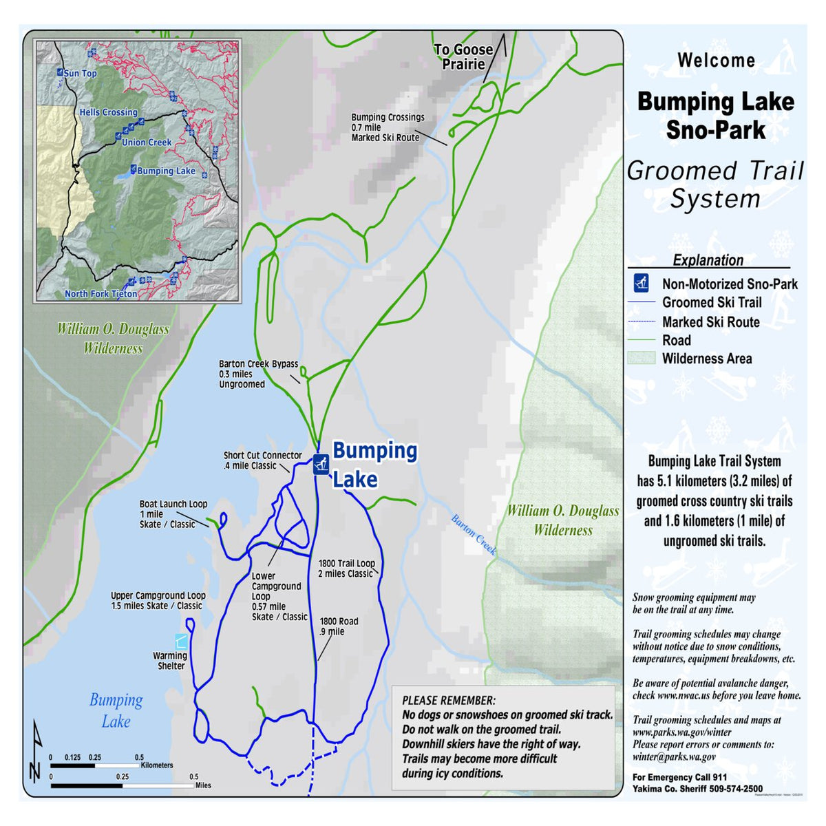 Bumping Lake Sno-Park Map by Washington State Parks | Avenza Maps