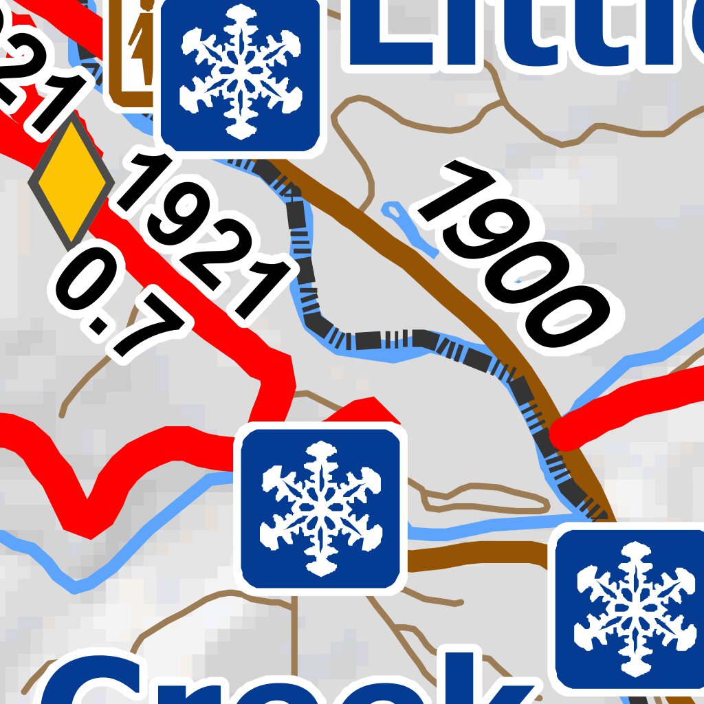 Crow Creek Sno-Park Map by Washington State Parks | Avenza Maps