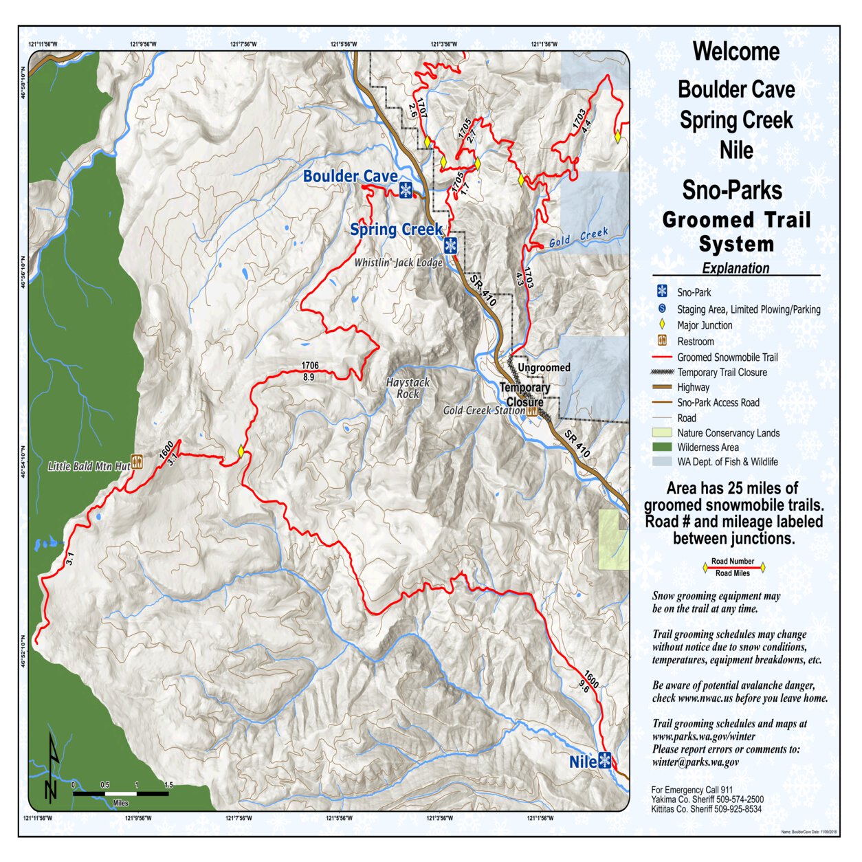 Nile Sno-Park Map by Washington State Parks | Avenza Maps