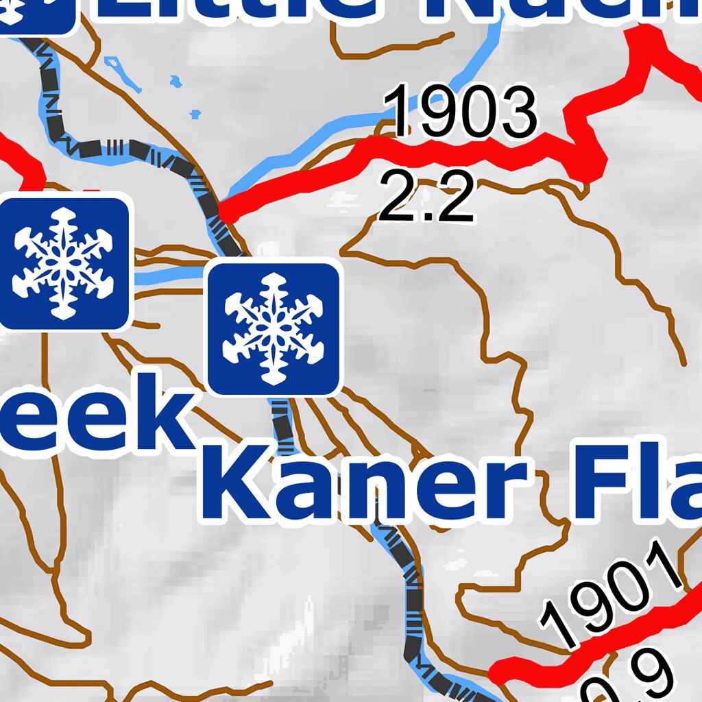 Pyramid Creek to Little Naches Sno-Park Map by Washington State Parks ...
