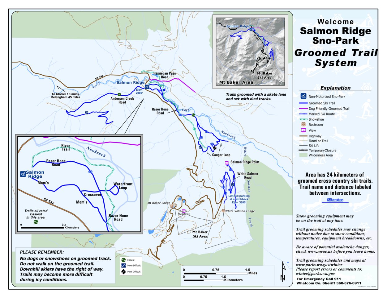 Salmon Ridge Sno-Park Map by Washington State Parks | Avenza Maps