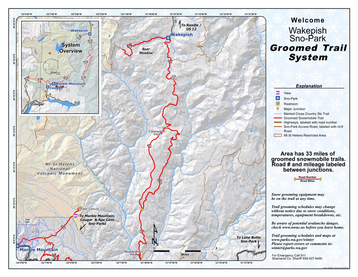 Wakepish Sno-Park Map by Washington State Parks | Avenza Maps