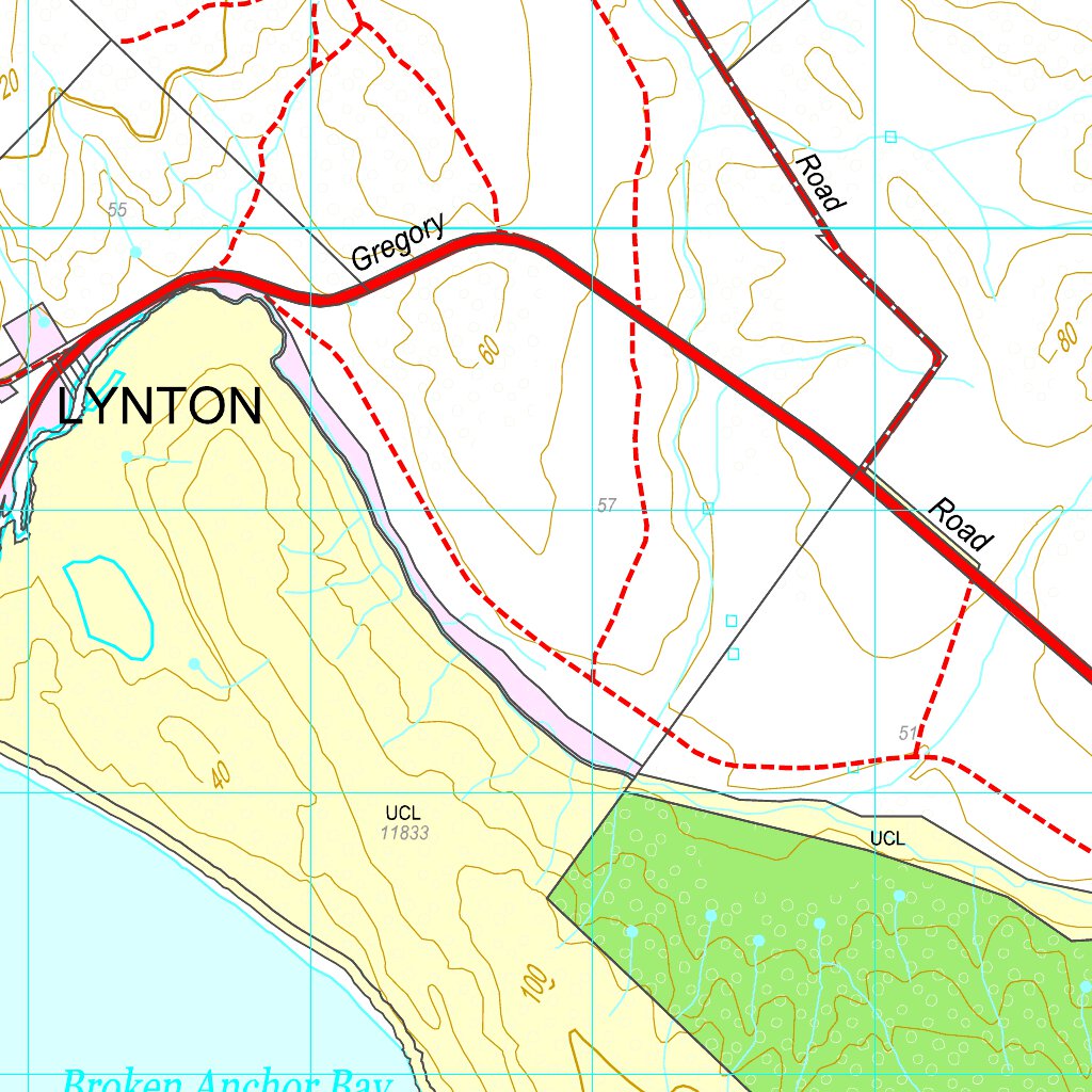 COG Series Map 1741-14: Port Gregory and Lynton by Western Australia ...