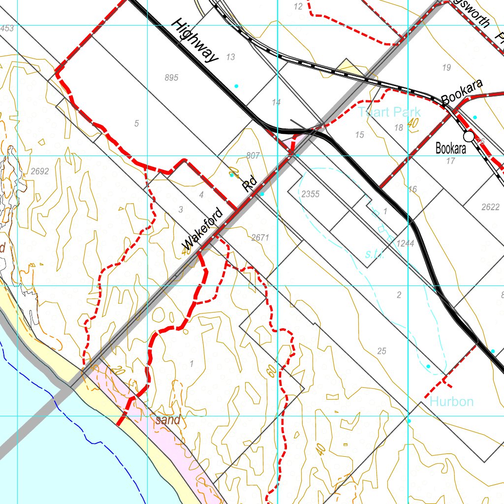 COG Series Map 1839-14: Bookara by Western Australia Department of ...
