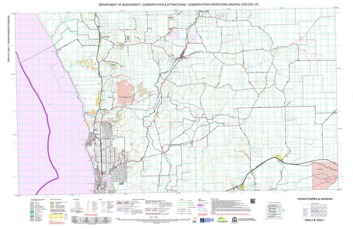 COG Series Map 1840-14: Howatharra and Nanson by Western Australia ...