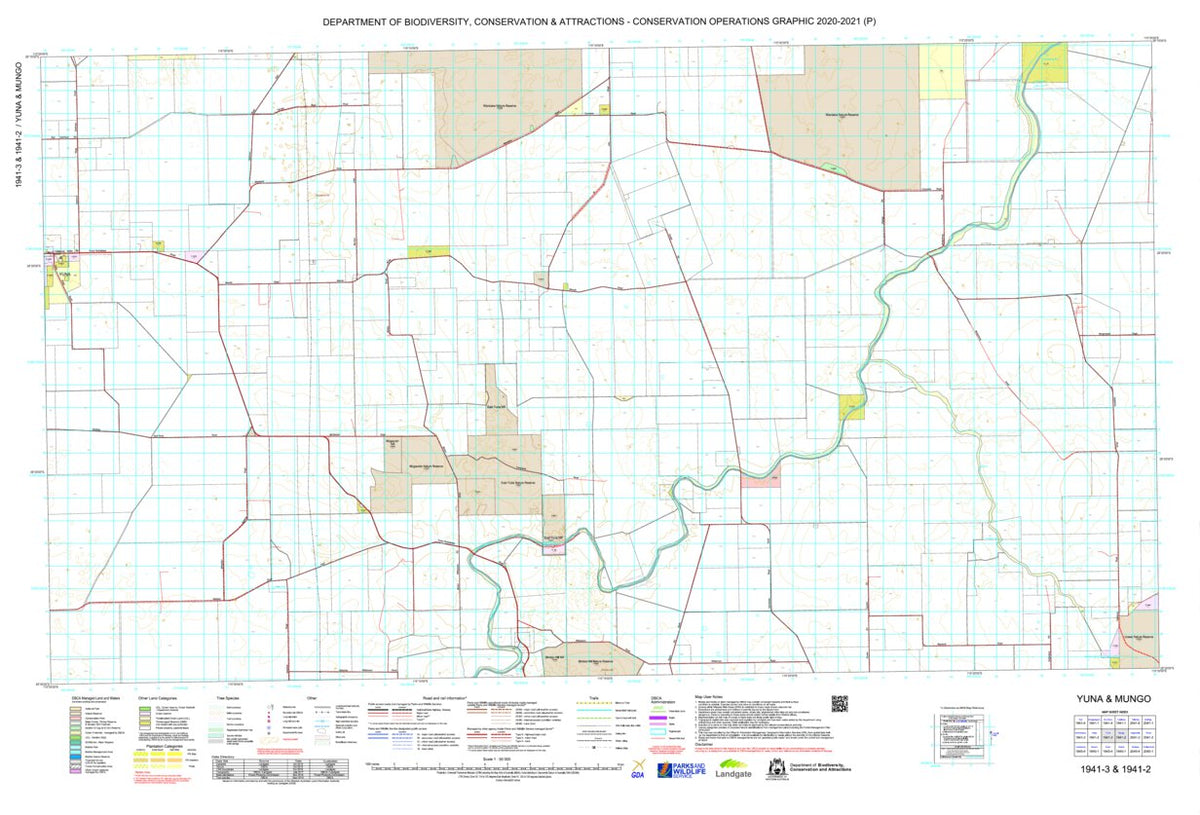 COG Series Map 1941-23: Yuna and Mungo by Western Australia Department ...