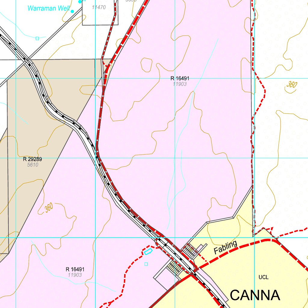 COG Series Map 2040-23: Tardun and Canna by Western Australia ...