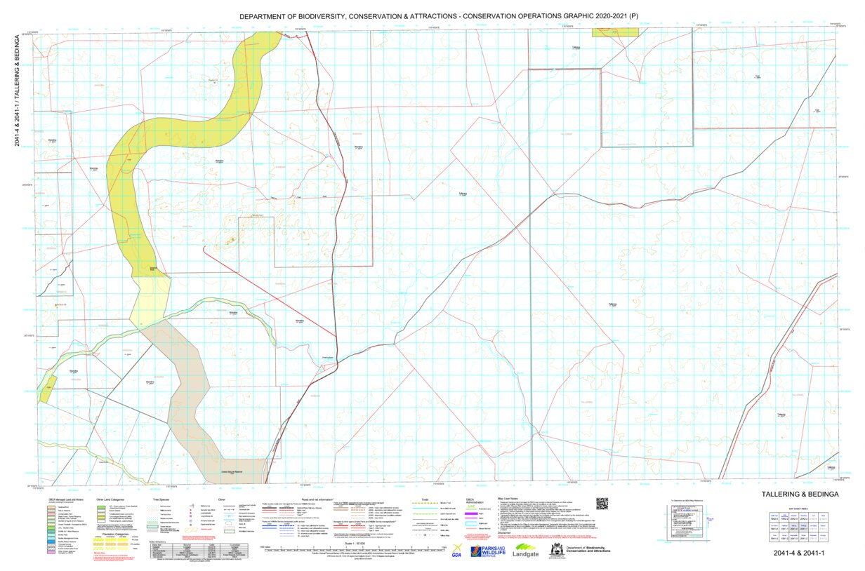COG Series Map 2041-14: Tallering and Bedinga by Western Australia ...